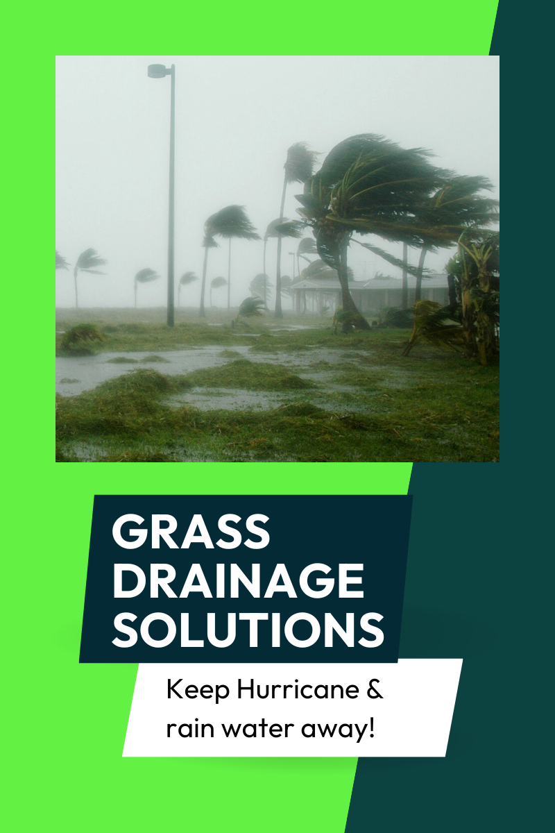 Grass drainage solutions for before and after hurricane rain – Smart Sod
